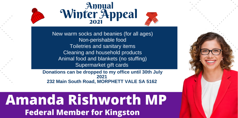 Winter Appeal 2021 - Amanda Rishworth MP
