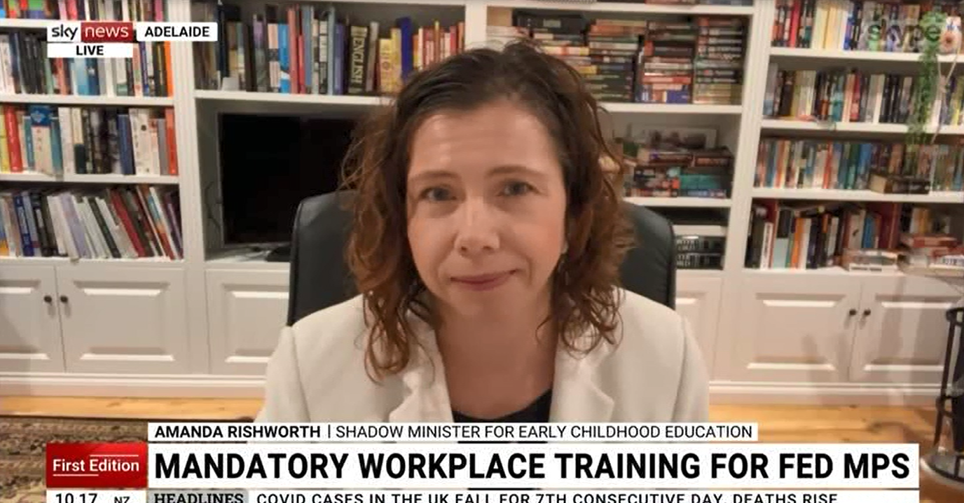 Sky News - JobKeeper, Parliamentarian training - Amanda Rishworth MP