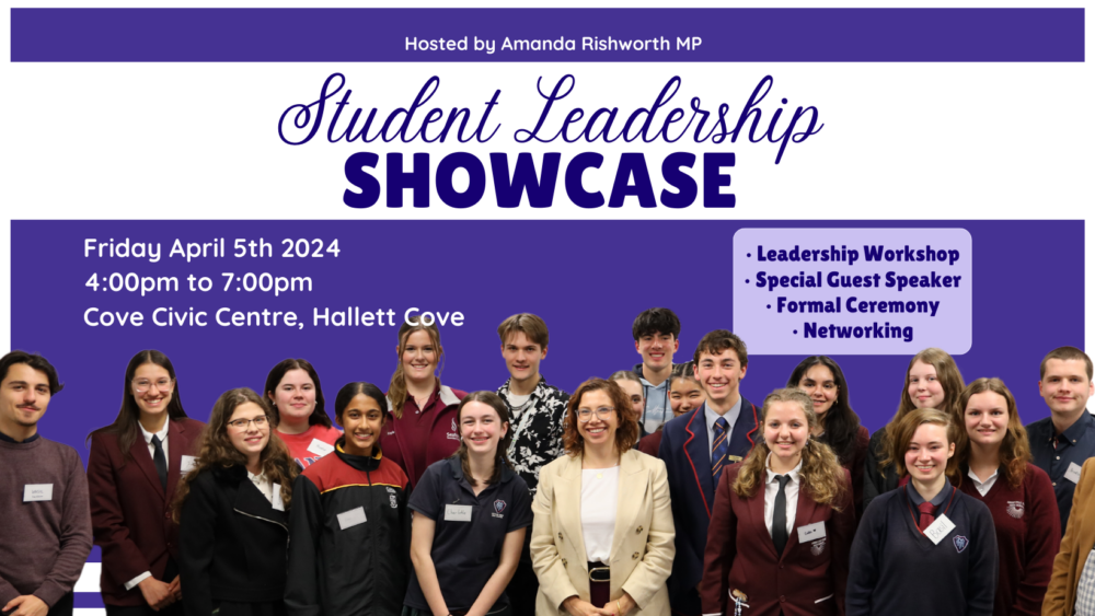 Student Leadership Showcase - Amanda Rishworth MP